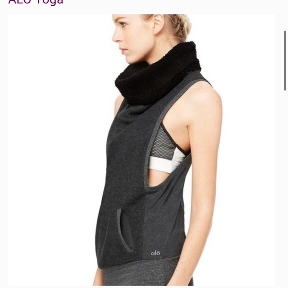 ALO Yoga | Jackets & Coats | Alo Yoga Frost Winter Vest Fleece Lined ...